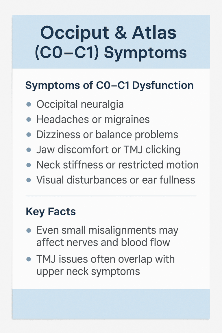 Occiput & Atlas: Safe Chiropractic Care for C0–C1 Alignment